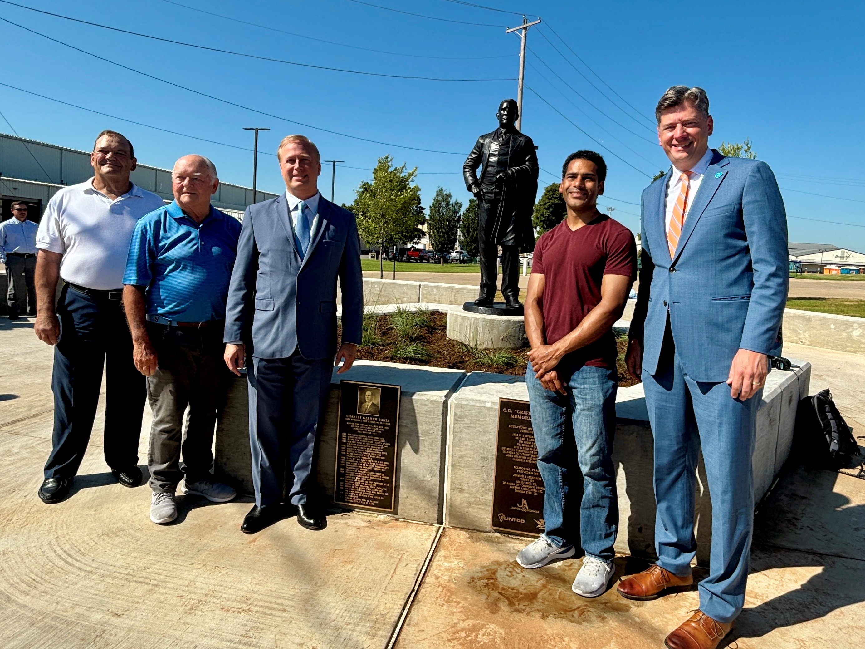 Monument honors Oklahoma Territory pioneer and City leader C.G. Jones ...